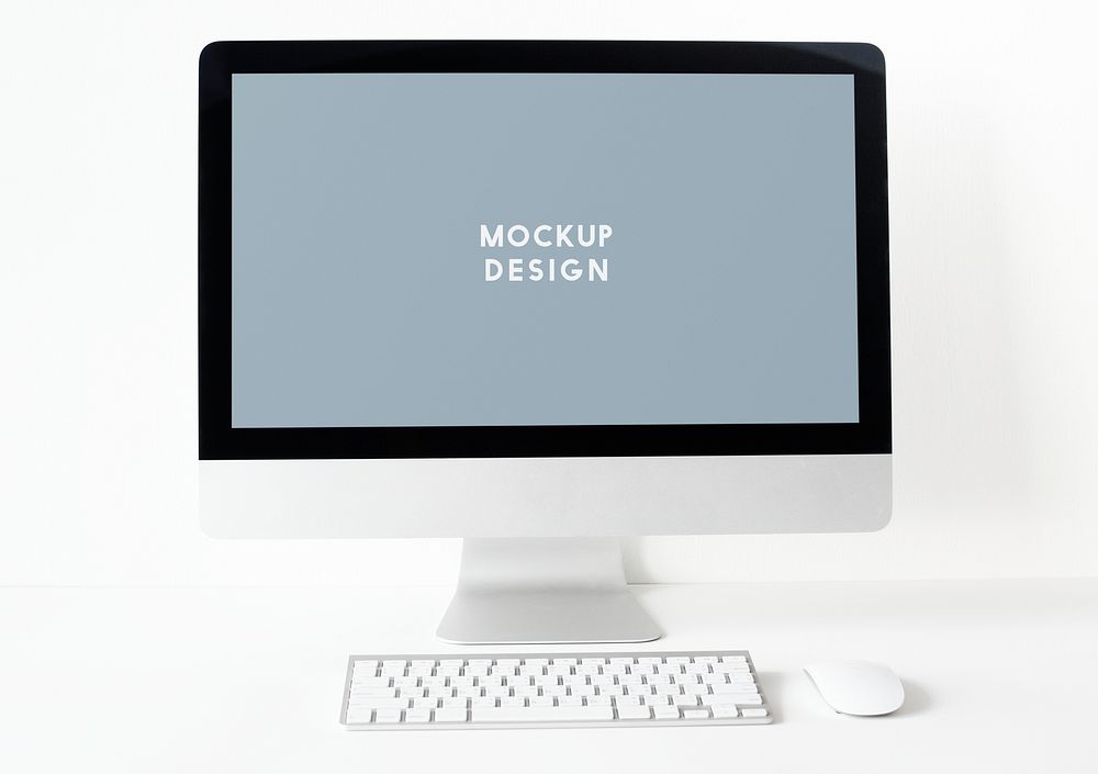 Computer monitor screen mockup template | Premium PSD Mockup - rawpixel