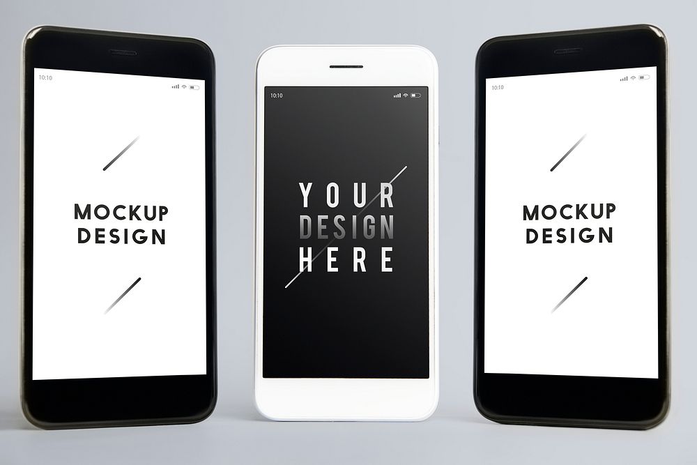 Premium mobile phone screen mockup | Premium PSD Mockup - rawpixel