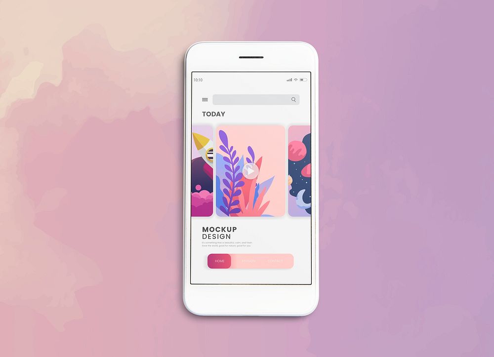 Premium mobile phone screen mockup | Premium PSD Mockup - rawpixel