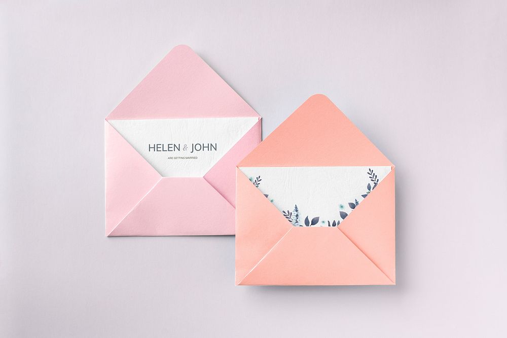 Open envelope with a card | Premium PSD Mockup - rawpixel