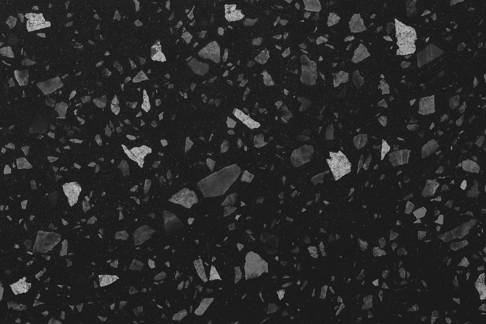 Black terrazzo texture background design | Free Photo - rawpixel