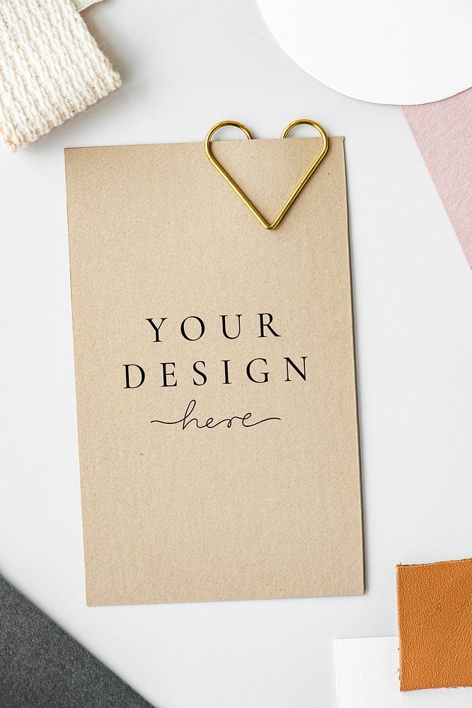 Natural paper note with paper | Premium PSD Mockup - rawpixel