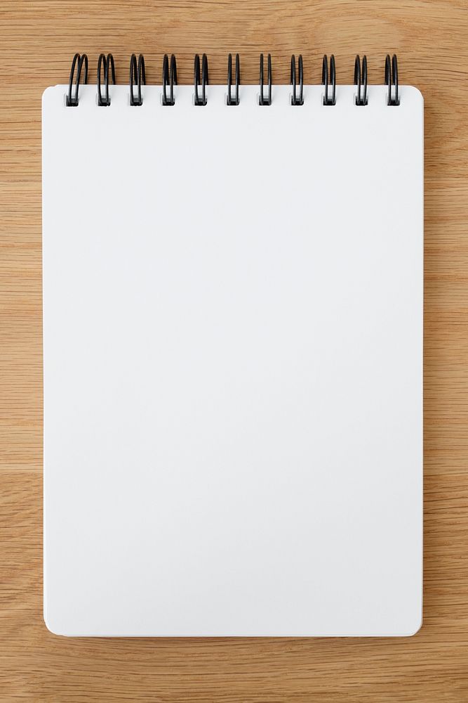 Blank white ruled notebook on a wooden | Premium Photo - rawpixel
