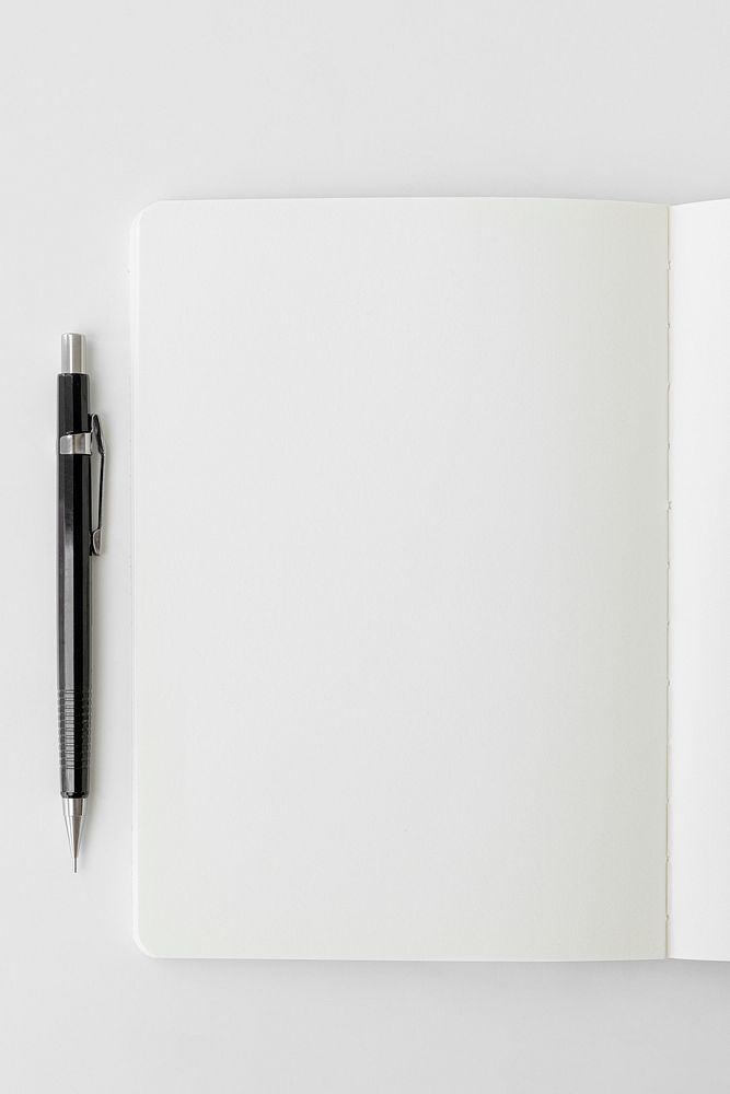 Blank plain white notebook page | Free Photo - rawpixel