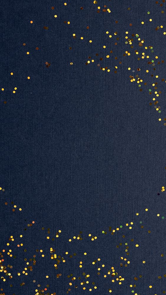 Gold glitter festive blue phone | Free Photo - rawpixel