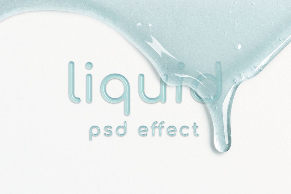 Liquid PSD effect easy-to-use photoshop | Premium PSD Add-on - rawpixel