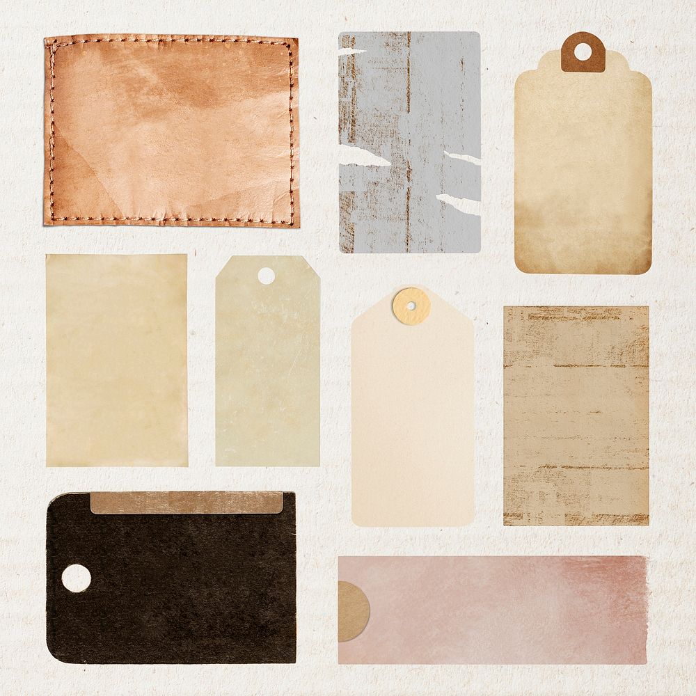 Vintage label, aesthetic paper, realistic | Premium PSD - rawpixel