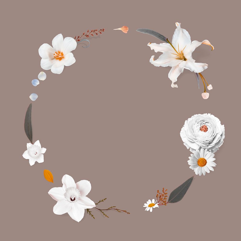 Aesthetic floral frame, botanical psd | Premium PSD - rawpixel