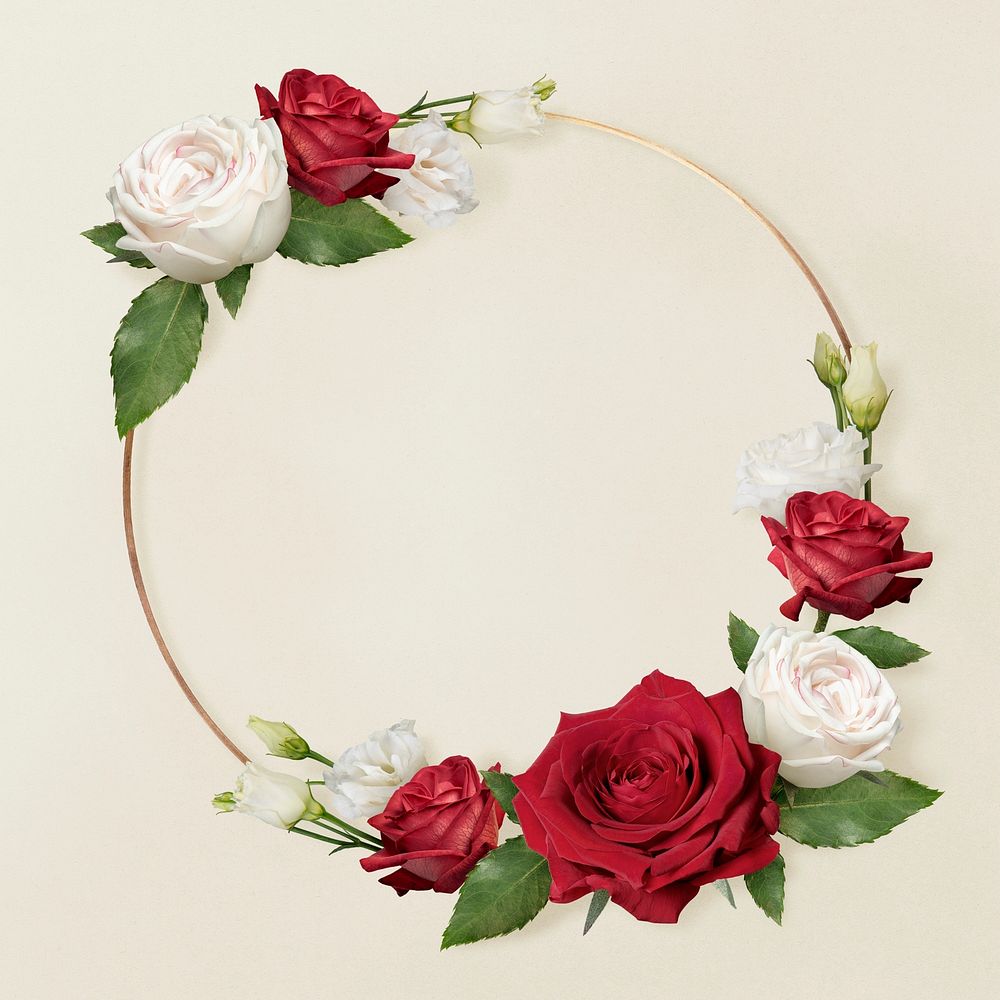 Cute roses flower aesthetic frame | Free Photo - rawpixel