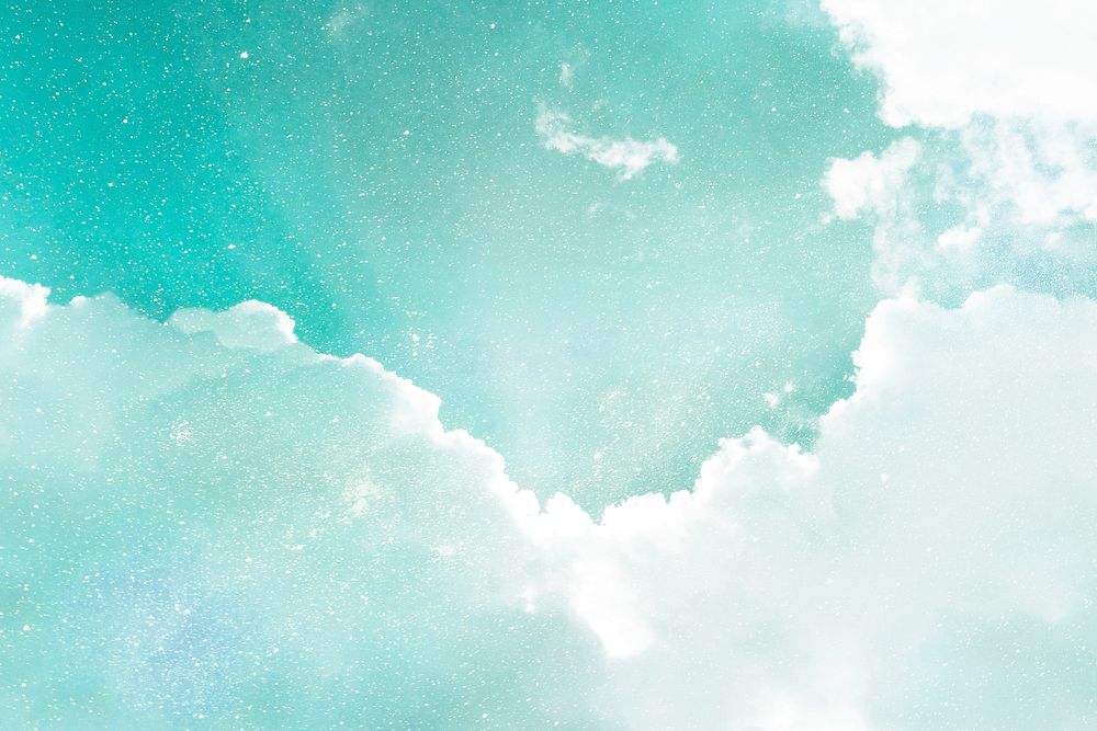 Green clouds background, dreamy nature | Free Photo - rawpixel