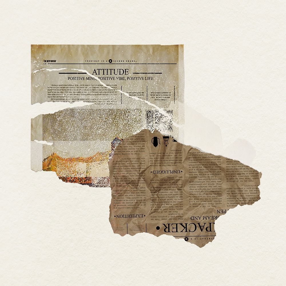 Ripped vintage newspaper scrap psd | Premium PSD - rawpixel