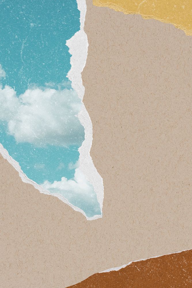 Abstract ripped paper background, sky | Premium Photo - rawpixel