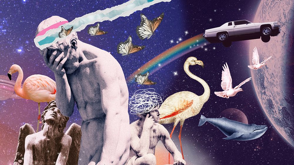 Outer space HD wallpaper, depression | Premium Photo Illustration ...