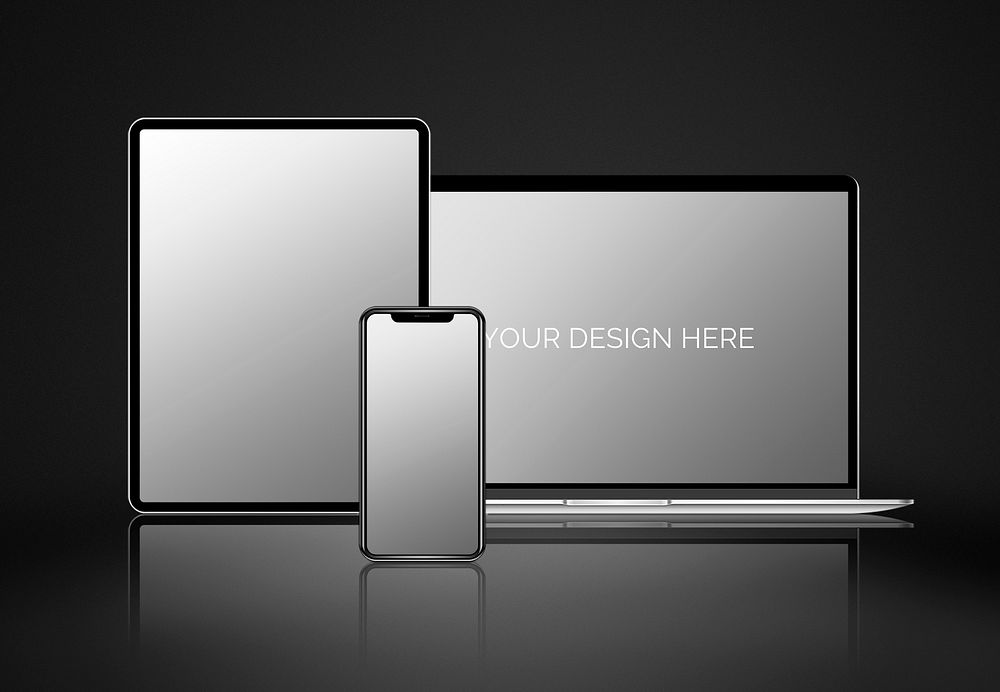 Blank digital device screen mockups | Premium PSD Mockup - rawpixel