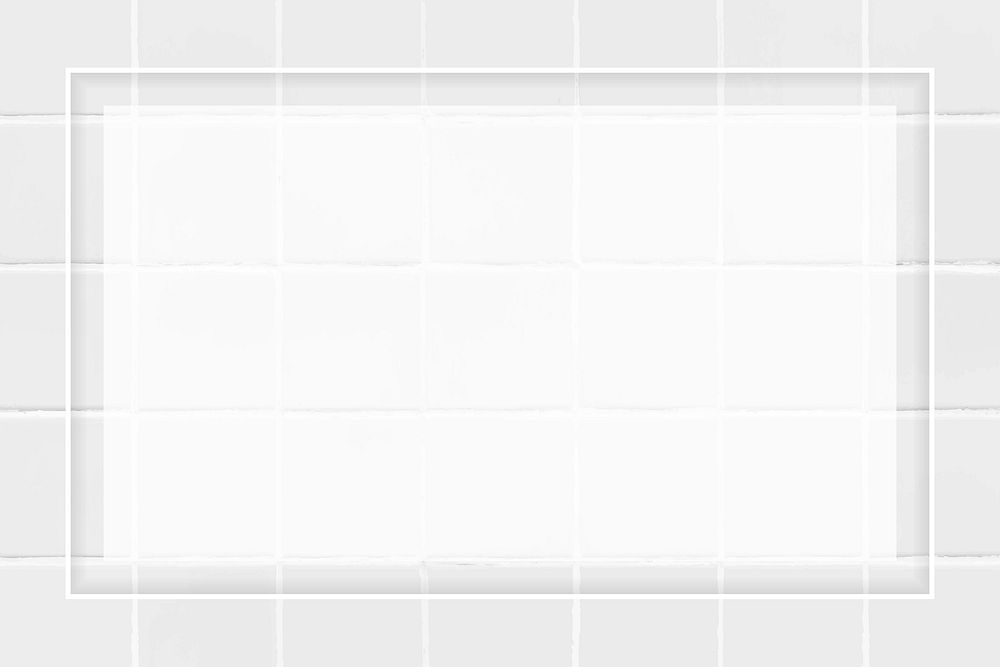 Blank rectangle white tile frame | Premium Vector - rawpixel