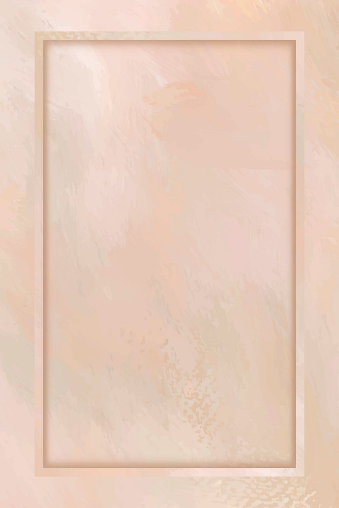 Rectangle frame on pastel orange | Premium Vector - rawpixel