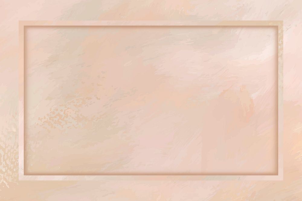 Rectangle frame on pastel orange | Premium Vector - rawpixel