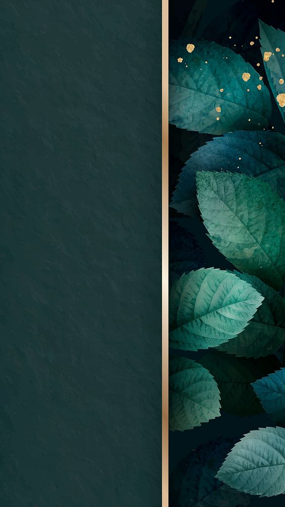 Green foliage pattern mobile phone | Premium Vector - rawpixel