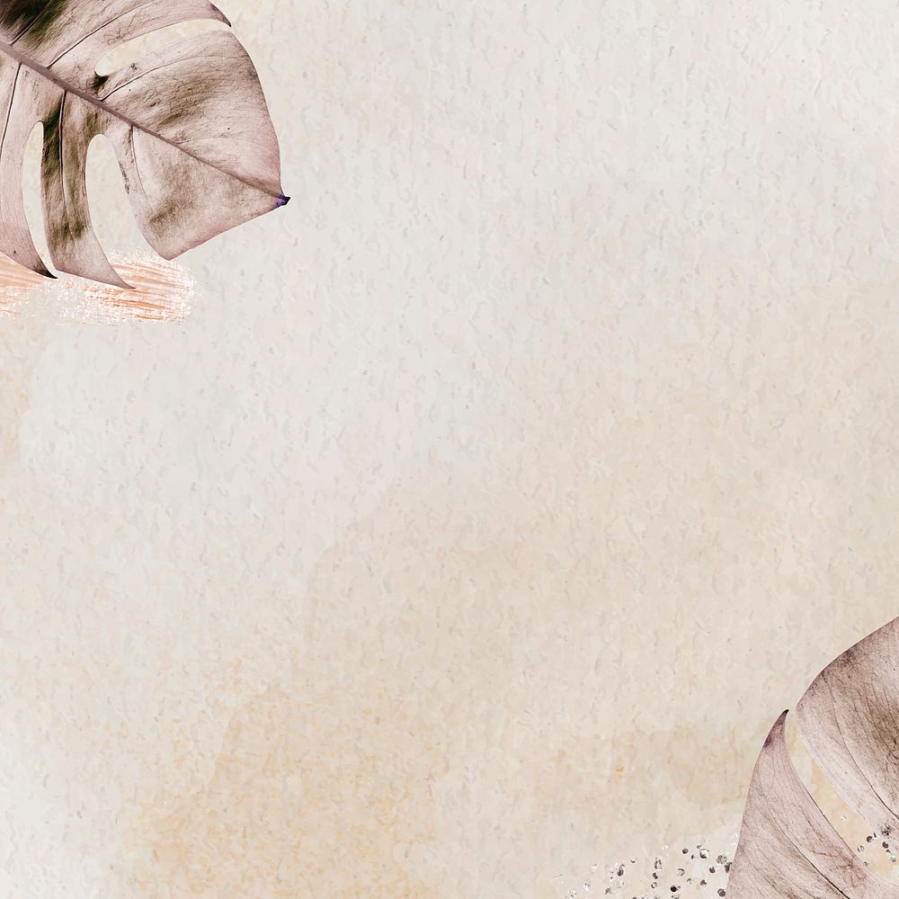 Metallic monstera leaf pattern background | Premium Vector - rawpixel