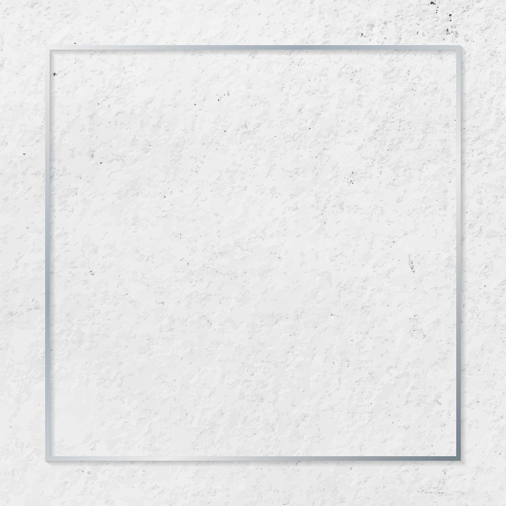 Square silver frame on cement | Premium Vector - rawpixel