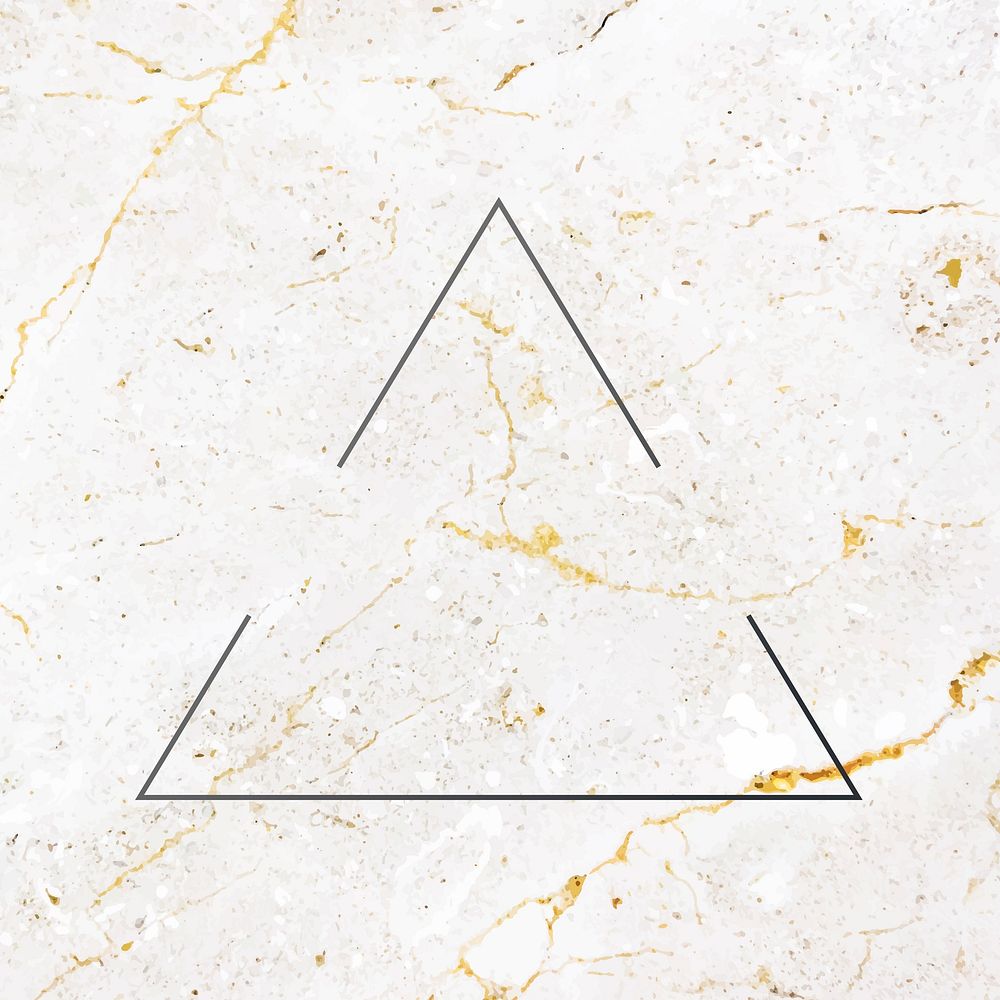 Triangle black frame on white | Premium Vector - rawpixel