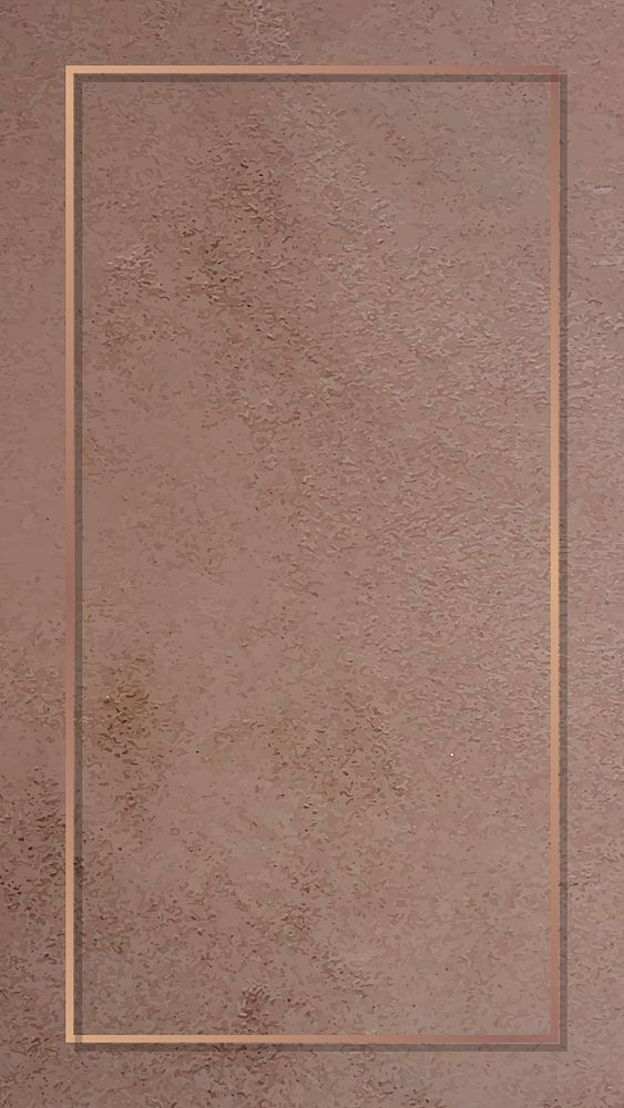 Rectangle bronze frame on a brown | Premium Vector - rawpixel