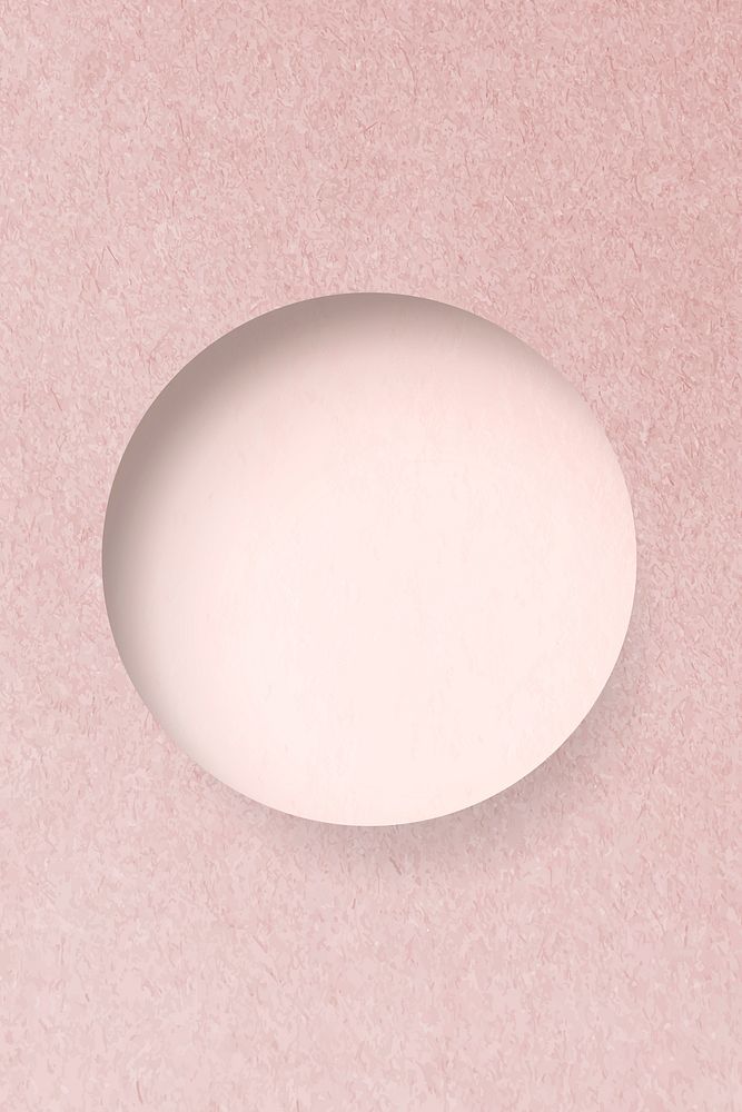 Round shape on a pink | Premium Vector - rawpixel