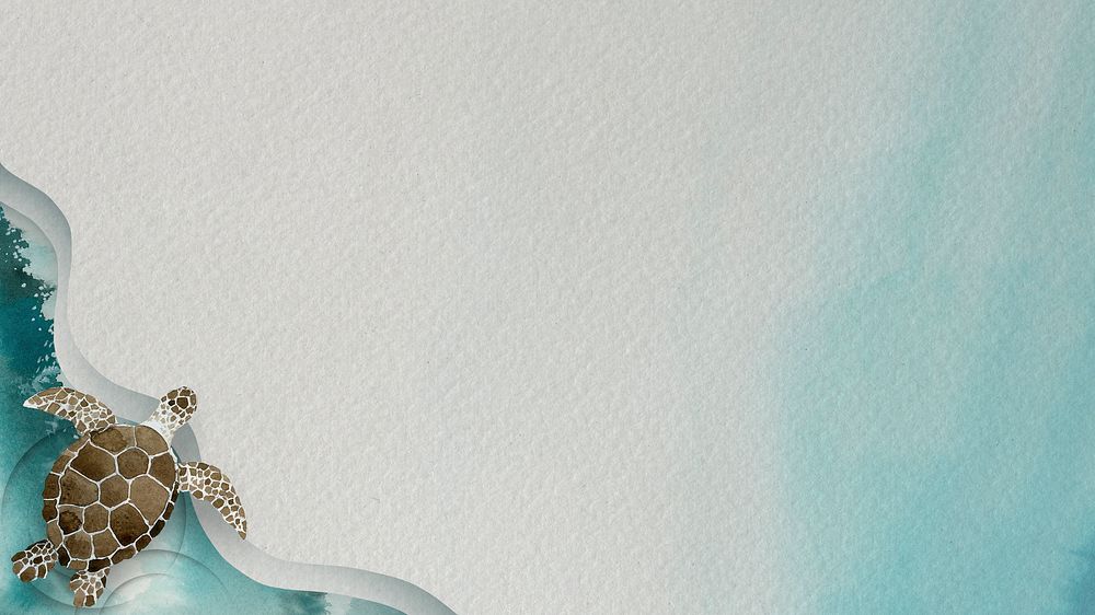 Watercolor painted sea turtle on paper | Premium PSD - rawpixel