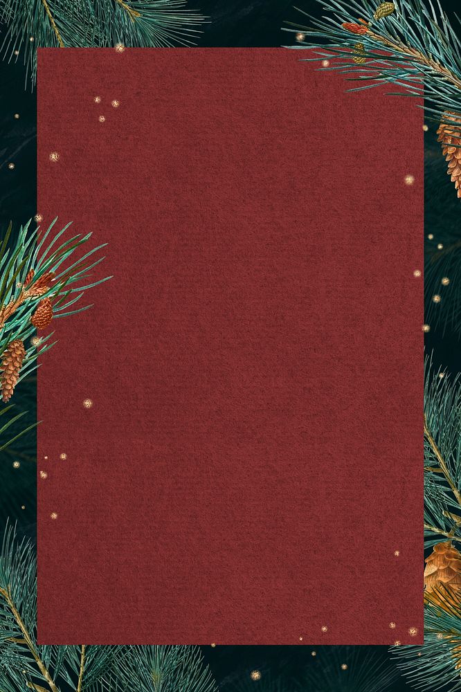 Blank rectangle Christmas frame design | Premium PSD - rawpixel