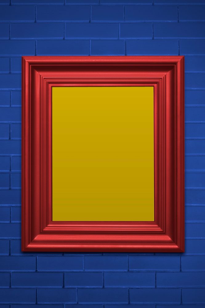 Red photo frame mockup | Premium PSD Mockup - rawpixel