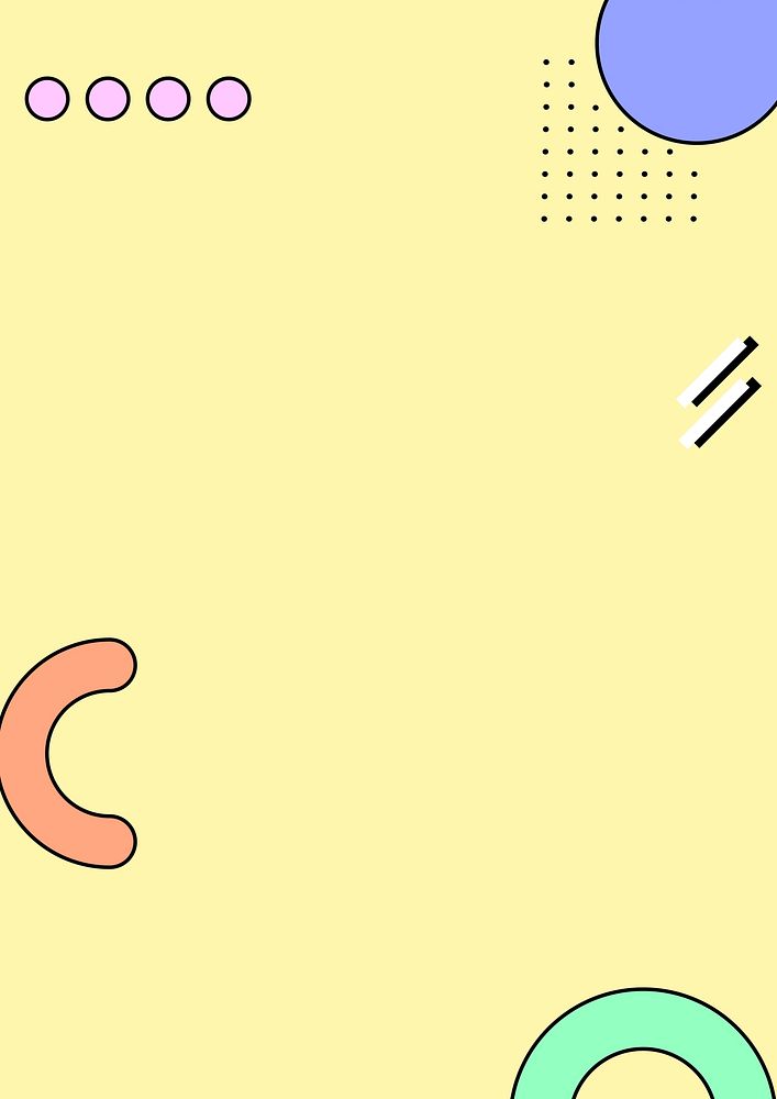 Funky tone Memphis invitation card | Premium Photo - rawpixel