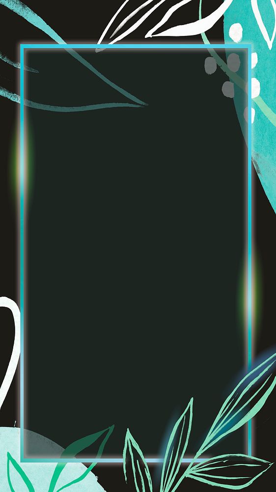 Frame on abstract Memphis mobile | Photo - rawpixel