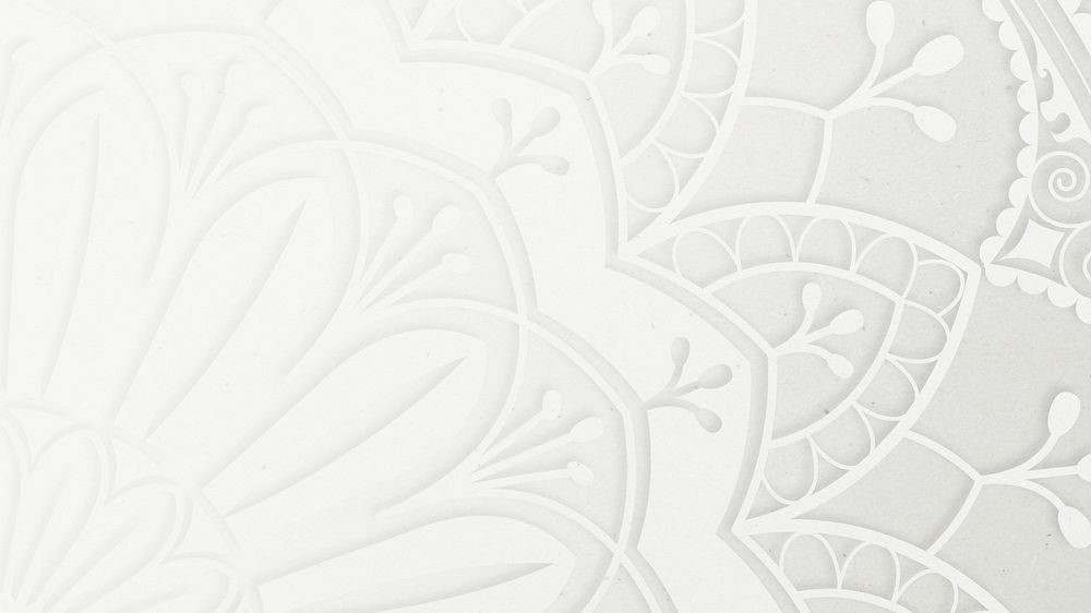 White arabesque patterned background design | Premium PSD - rawpixel