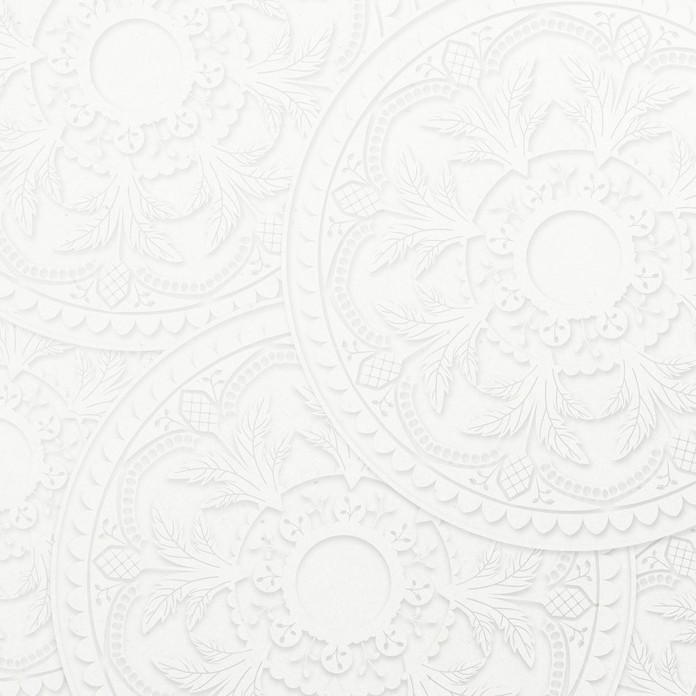 White arabesque patterned background design | Premium PSD - rawpixel