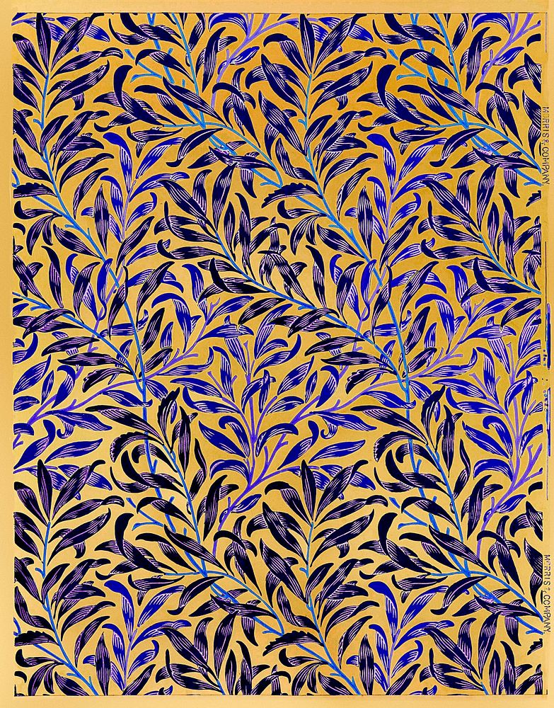 Willow wallpaper pattern, remix from original | Premium Photo - rawpixel