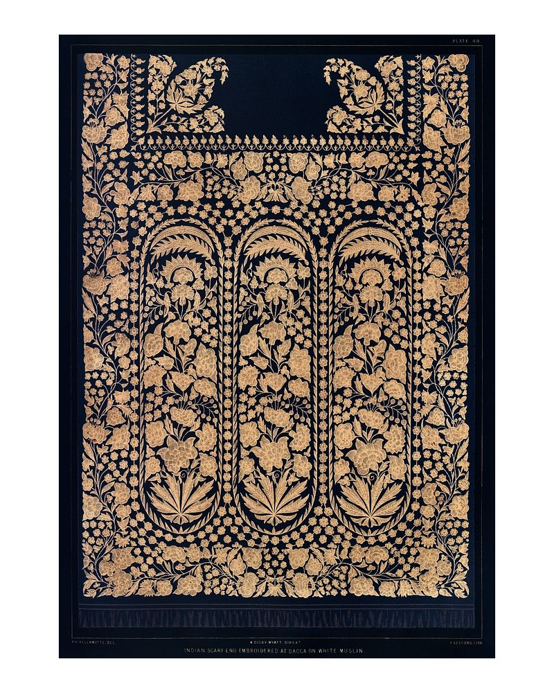 Indian ethnic pattern vintage illustration | Premium Photo - rawpixel