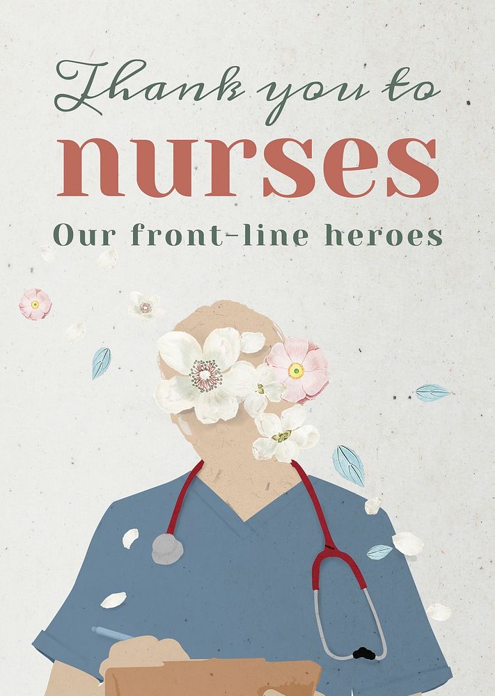 Thank you to our nurses | Premium PSD Template - rawpixel