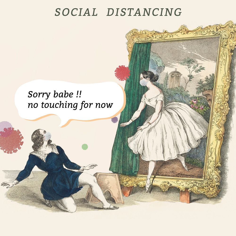 Vintage advertisement for a ballet | Free Vector Template - rawpixel