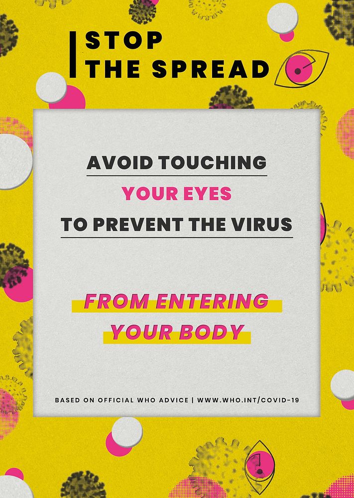 Avoid touching your face during COVID-19 | Free PSD - rawpixel