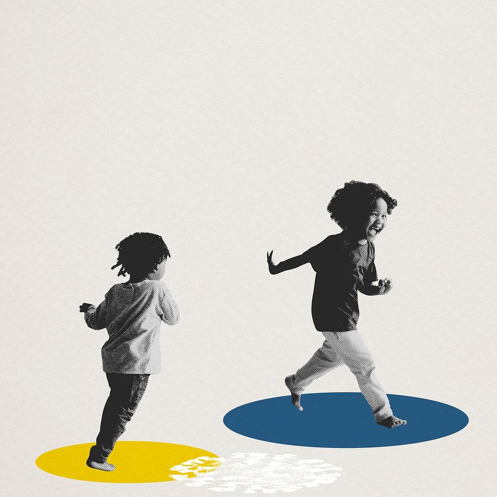 Kids running around in the room | Free Photo - rawpixel