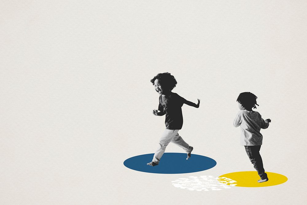 Kids running around in the room | Free Photo - rawpixel