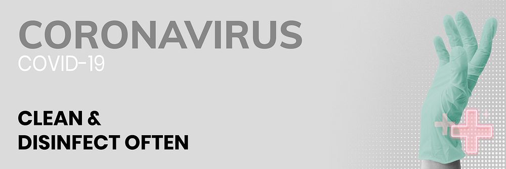 Clean and disinfect often during coronavirus | Premium Vector Template ...