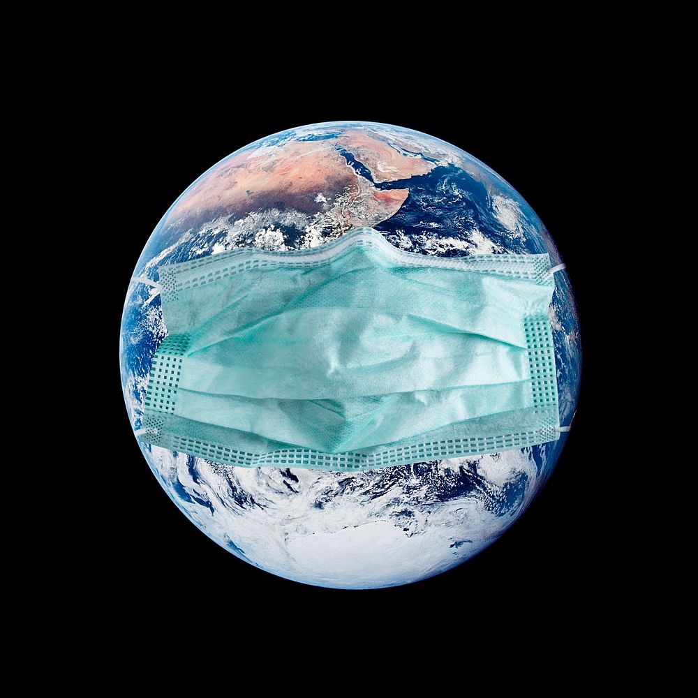 Planet earth wearing a face | Free Photo - rawpixel
