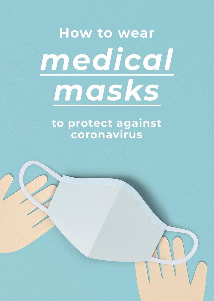 How to wear medical masks | Free PSD Template - rawpixel
