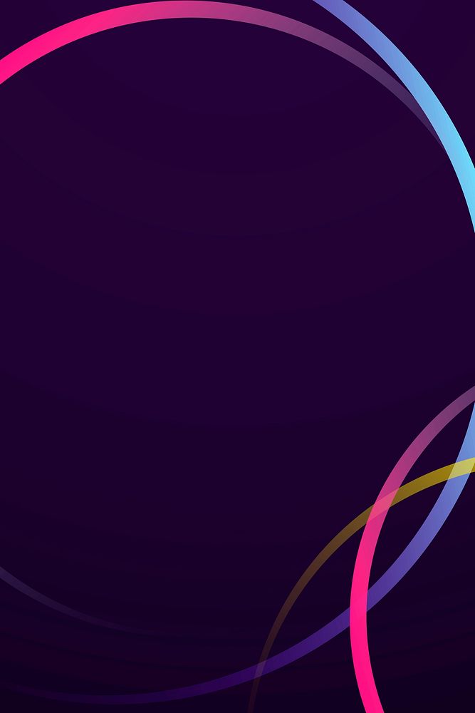 Neon gradient curve frame template | Free Vector - rawpixel