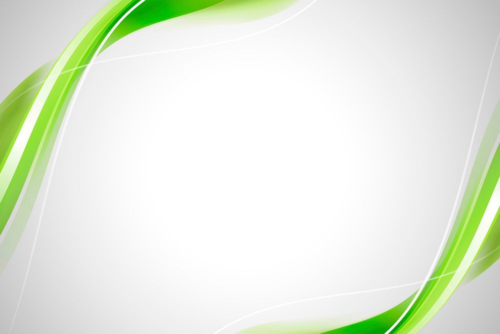 Green curve frame template vector | Free Vector - rawpixel