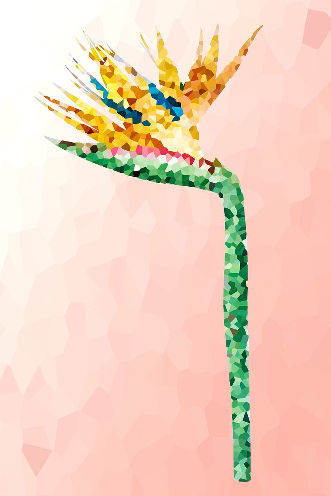 Crystallized bird of paradise flower | Free PSD - rawpixel