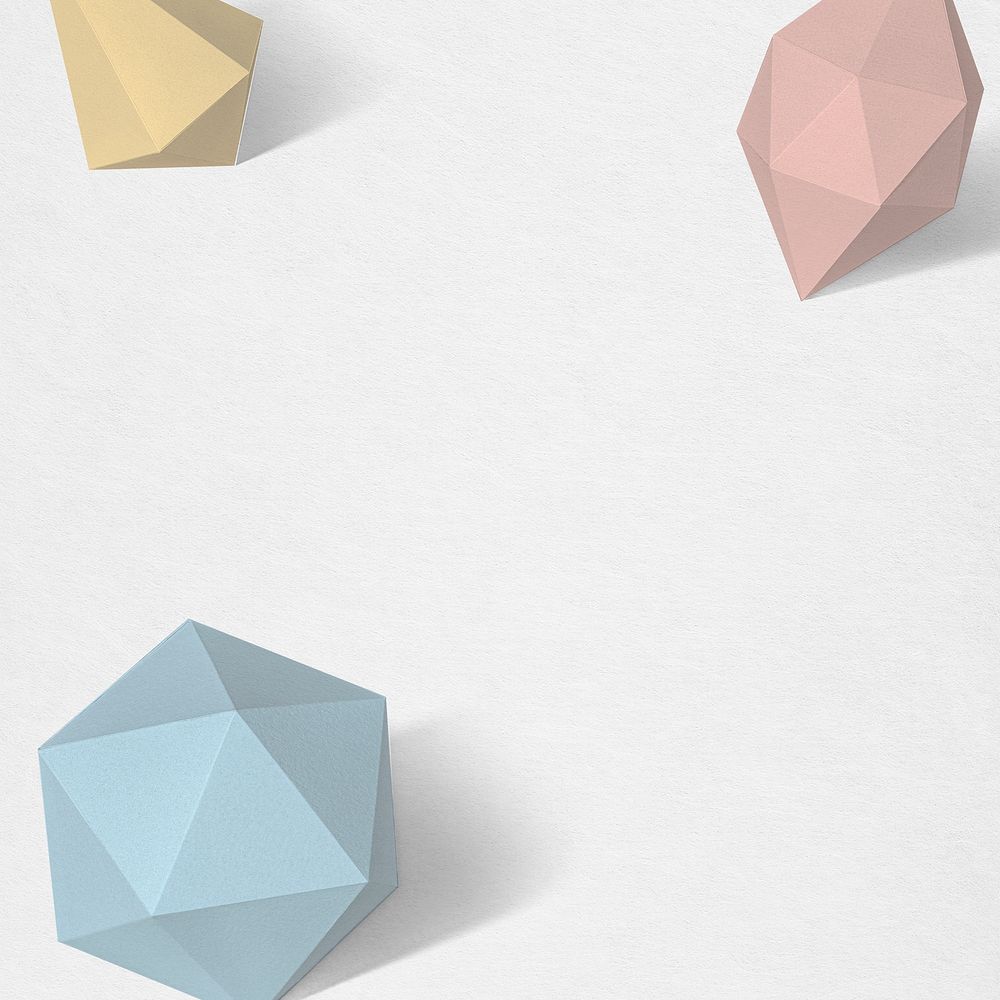 Geometric paper craft design background | Free PSD - rawpixel