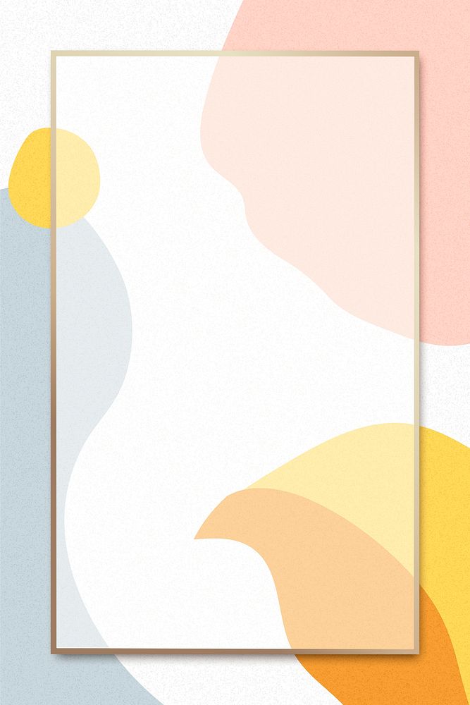 Gold rectangular psd frame on abstract | Free PSD - rawpixel