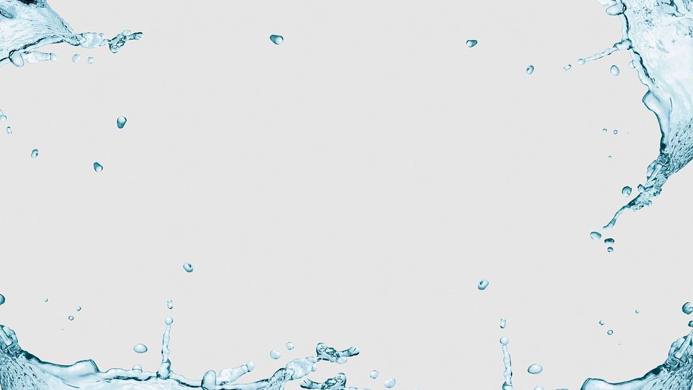 Water splashing frame on a gray | Premium PSD - rawpixel